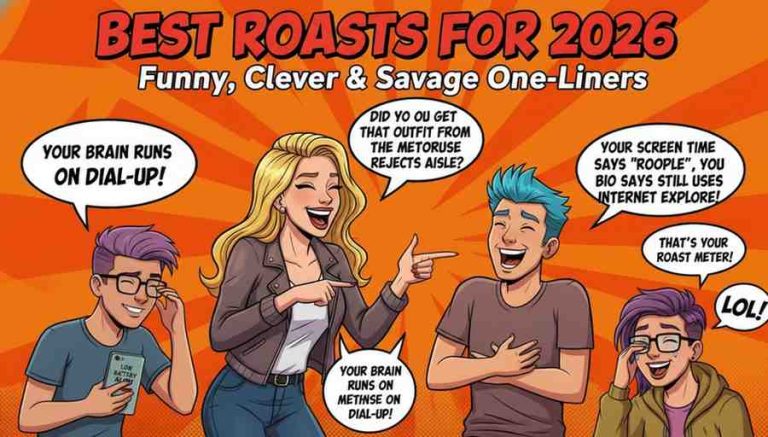 150+ Best Roasts For 2026 Funny, Clever & Savage One-Liners