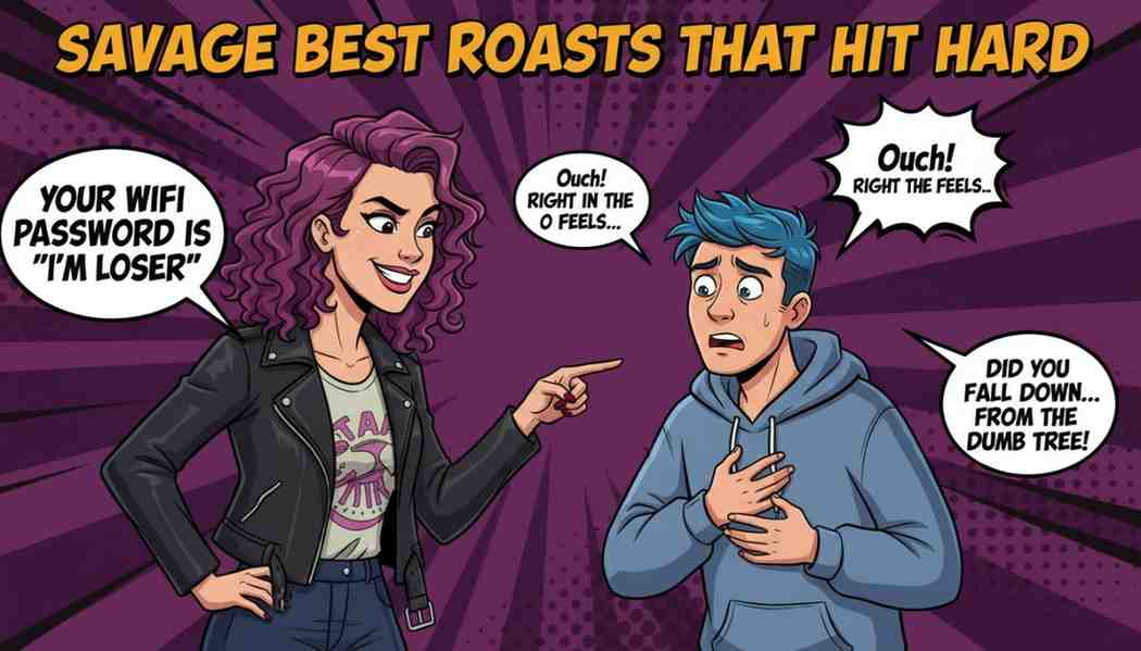150+ Best Roasts For 2026 Funny, Clever & Savage One-Liners