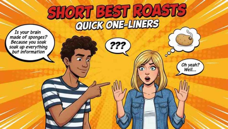 150+ Best Roasts For 2026 Funny, Clever & Savage One-Liners